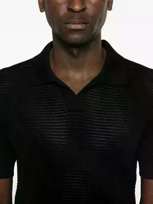 Tagliatore Polo-collar T-shirt - Black