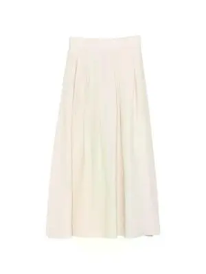 Peserico Pleated Maxi Skirt - Neutrals
