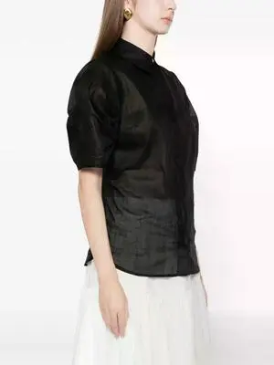 Elisabetta Franchi Puff-sleeve Shirt - Black