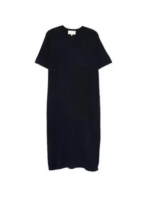 Eric Bompard Round-neck Midi Dress - Blue