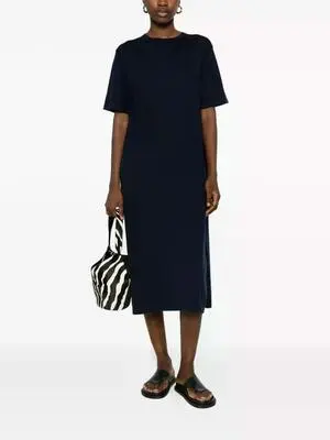 Eric Bompard Round-neck Midi Dress