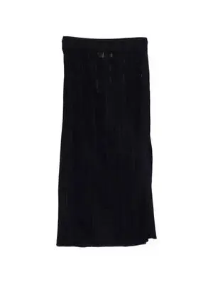 Eric Bompard Pointelle Knitted Skirt - Black