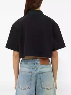 MSGM Logo Crop Polo Top