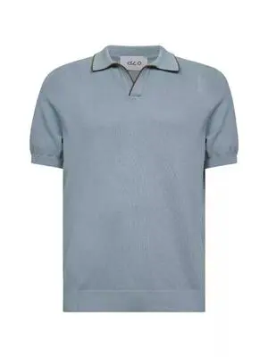 D4.0 Ribbed Trim Polo Shirt - Green