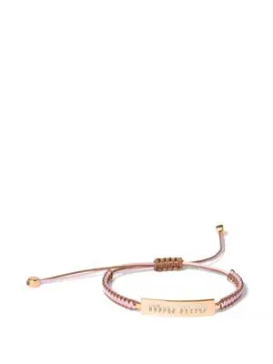 Miu Miu Cotton And Metal Bracelet - Pink
