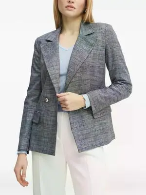 MORGAN Check Double-breasted Blazer