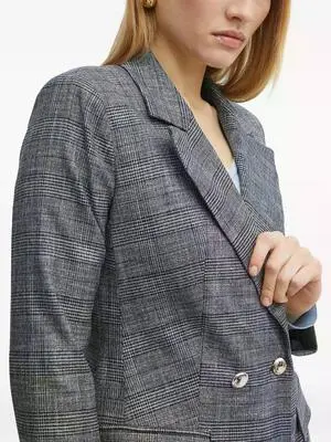MORGAN Check Double-breasted Blazer