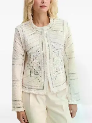 MORGAN Fringed Embellished Jacket