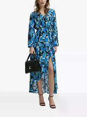 MORGAN Floral-patterned V-neck Midi Dress