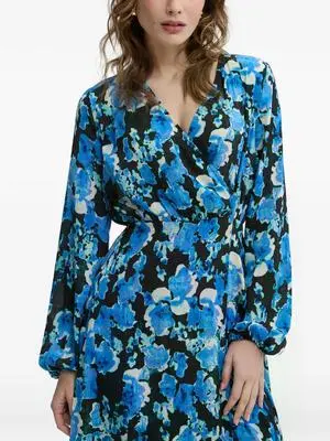 MORGAN Floral-patterned V-neck Midi Dress