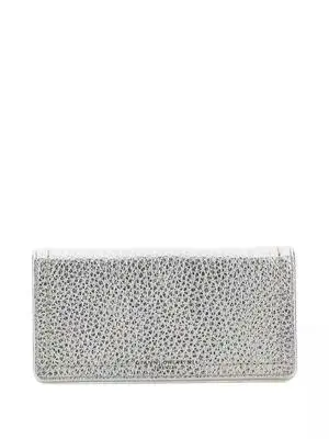 GIANNI CHIARINI Bubble Leather Wallet - Silver