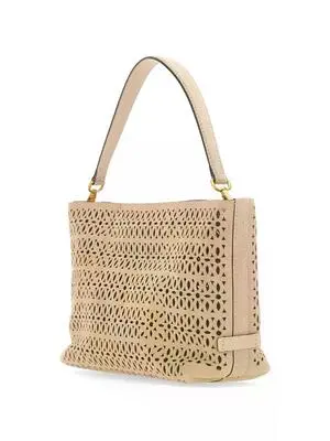 GIANNI CHIARINI Perforated Leather Shoulder Bag
