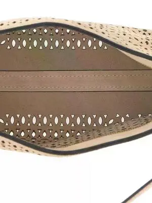 GIANNI CHIARINI Perforated Leather Shoulder Bag