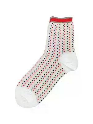 ANTIPAST Polka Dot-pattern Socks - White