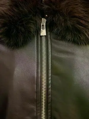 MORGAN Fur Collar Zip Jacket