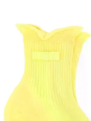 ANTIPAST Ribbon-detail Socks - Yellow