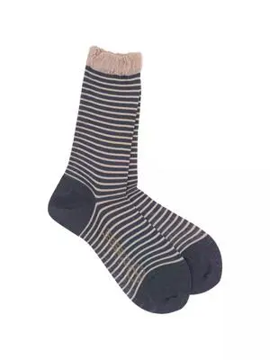 ANTIPAST Striped Socks - Grey