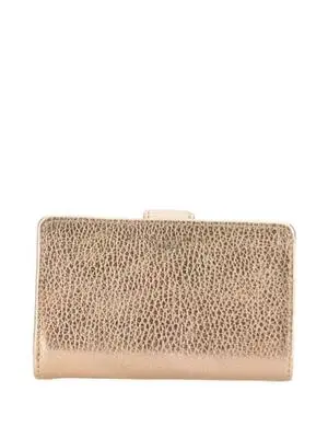 GIANNI CHIARINI Dollaro Pebbled Tab Wallet - Gold