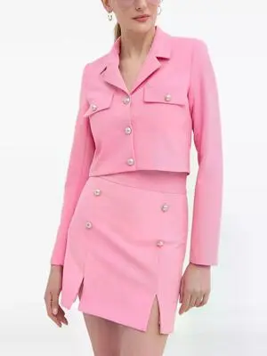 MORGAN Button Pocket Jacket - Pink