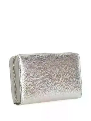 GIANNI CHIARINI Pebbled Laminated Zip Wallet