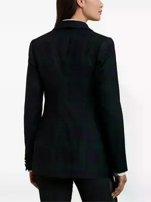 Ralph Lauren Checked Double-breasted Blazer - Green