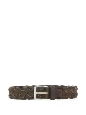 GIANNI CHIARINI Braided Buckle Belt - Brown