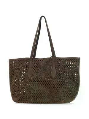 GIANNI CHIARINI Mashup Laser-cut Shoulder Bag - Brown