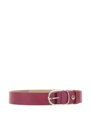 GIANNI CHIARINI Pebbled Leather Belt - Pink