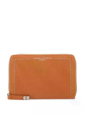 GIANNI CHIARINI Bubble Grained-leather Wallet - Orange