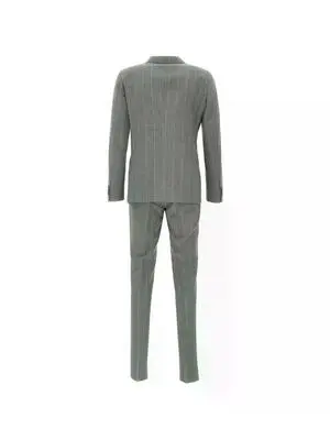 Corneliani Pinstripe Double-breasted Suit - Grey