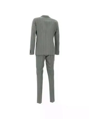 Corneliani Pinstripe Double-breasted Suit - Grey