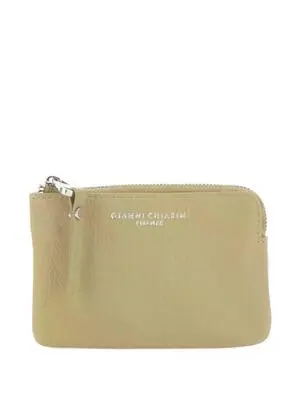 GIANNI CHIARINI Pebbled Leather Wallet - Neutrals