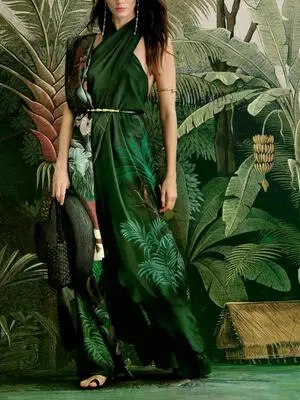 Johanna Ortiz Floral-pattern Top - Green