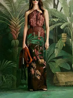 Johanna Ortiz Wild Horizons Floral-pattern Maxi Dress