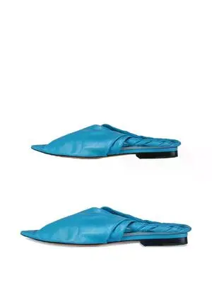 Bottega Veneta Pointed-toe Slingback Pumps - Blue