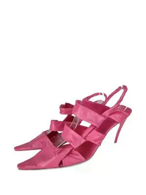Bottega Veneta Point Strap Leather Pumps