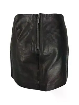 Sézane Leather Mini Skirt