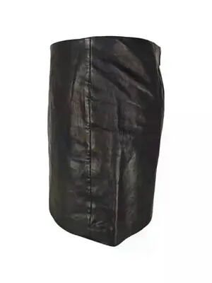 Sézane Leather Mini Skirt