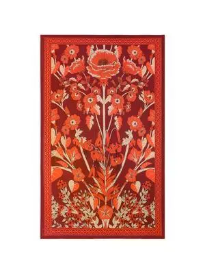 Johanna Ortiz Tropical Chinoiserie Scarf - Red