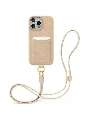 MAISON DE SABRE Sling Leather Iphone 16 Pro Phone Case - Neutrals