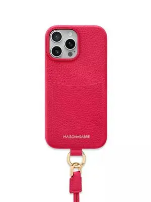 MAISON DE SABRE Sling Leather Iphone 16 Pro Max Phone Case