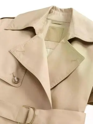 Woolrich Double-breasted Belted Trench Coat