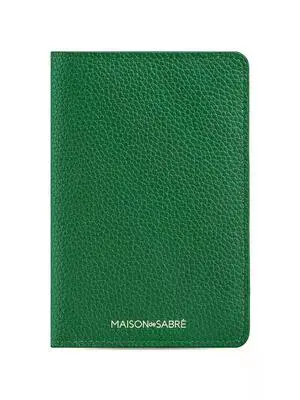 MAISON DE SABRE Leather Passport Holder - Green