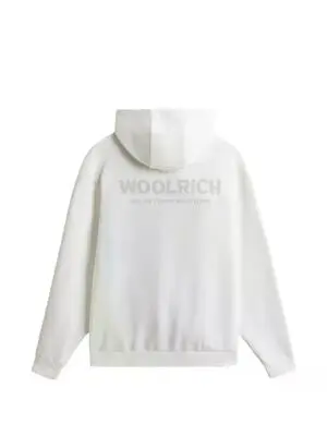 Woolrich Macro Logo Hoodie - White
