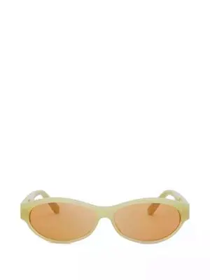 Marni Ozound Oval-frame Sunglasses - Green