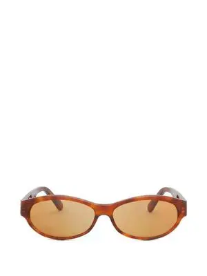 Marni Ozound Oval-lens Sunglasses - Brown