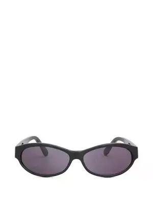 Marni Ozound Slim Oval Sunglasses - Black