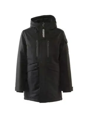 ANTARTICA Zip-detail Hooded Jacket - Black