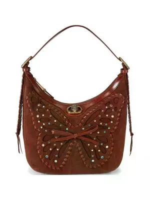 Kurt Geiger Chelsea Hobo Butterfly Shoulder Bag - Brown