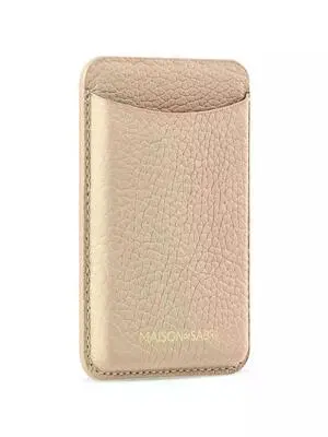 MAISON DE SABRE Leather Magsafe Wallet - Neutrals